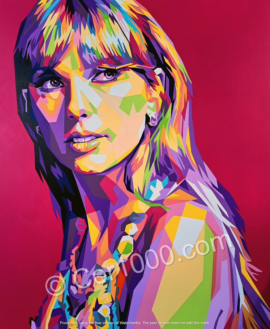 Original Painting - Taylor Swift – Cor Beattie Pop Art